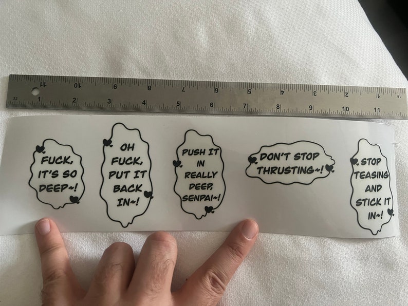 NSFW Lewd Manga Speech Bubble Decals - Etsy