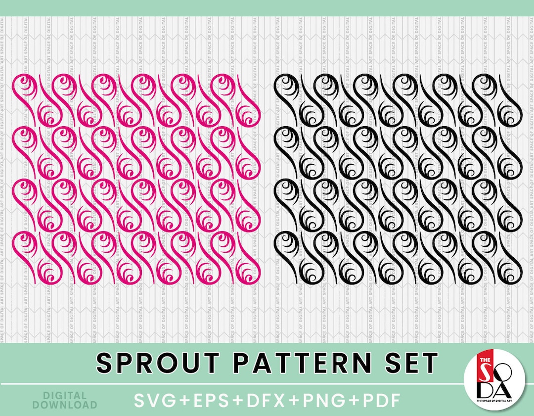 Sprout Pattern, Sprout Outline Svg, Sprout Svg, Wings Svg, Heart Svg ...