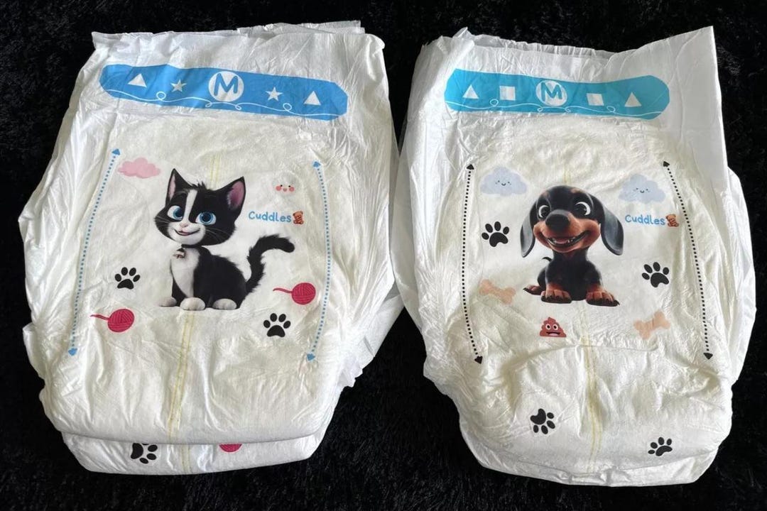 Cuddles Adult Pampers ABDL Adult Baby Diapers Nappies X2 dash the ...