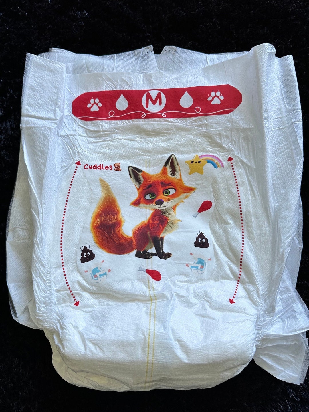 Cuddles Adult Pampers ABDL Adult Baby Diaper Nappy freddy the Fox - Etsy
