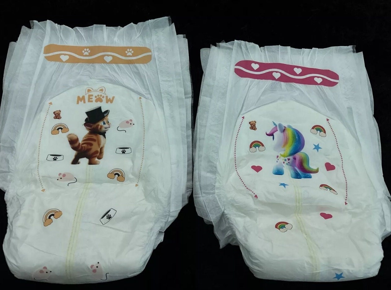 Cuddles Adult Pampers ABDL Adult Baby Diapers Nappies X2 my Little Pony ...