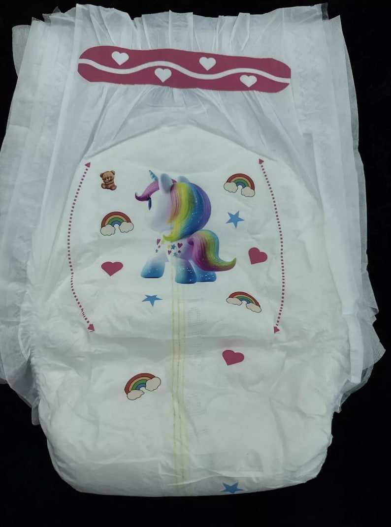 Cuddles Adult Pampers ABDL Adult Baby Diapers Nappies X2 my Little Pony ...