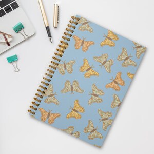 Spanish Moon Moths Lined Notebook | Back to School Notebook, Daily ...