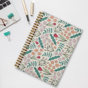 Floral Doodles Lined Notebook | Back to School Notebook, Daily ...