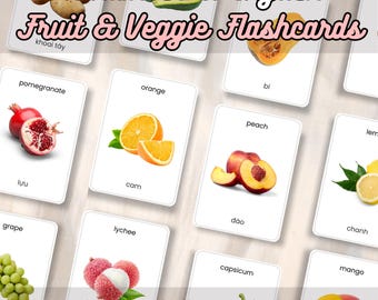 40 Realistic Animal Flashcards - Bilingual Vietnamese and English ...