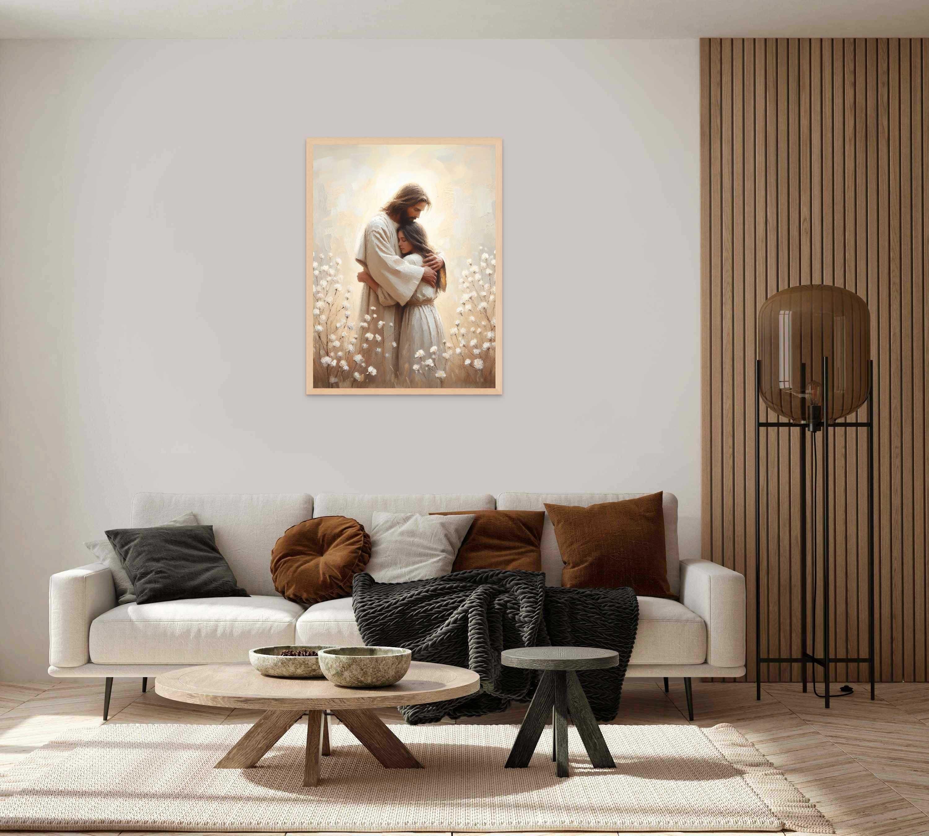 Savior and You, Christian Art, Jesus Hugging Girl, Jesus Christ Art ...