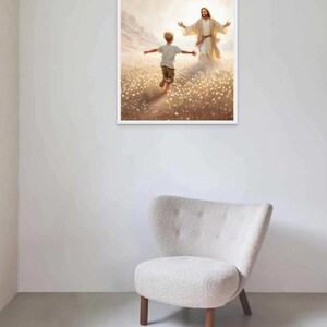 He Will Embrace You, Instant Download, Jesus and Boy, Christian Poster ...