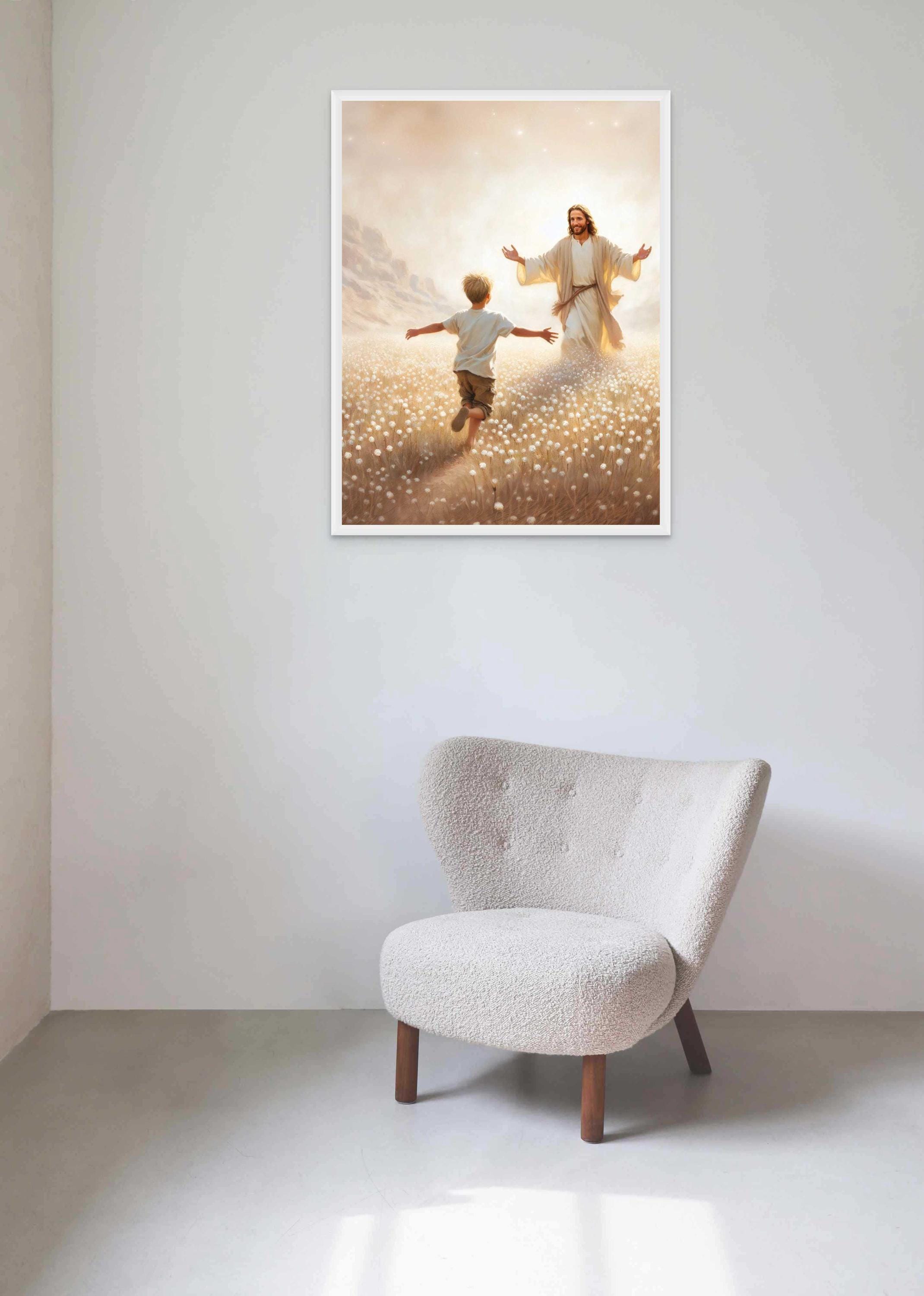 He Will Embrace You, Instant Download, Jesus and Boy, Christian Poster ...