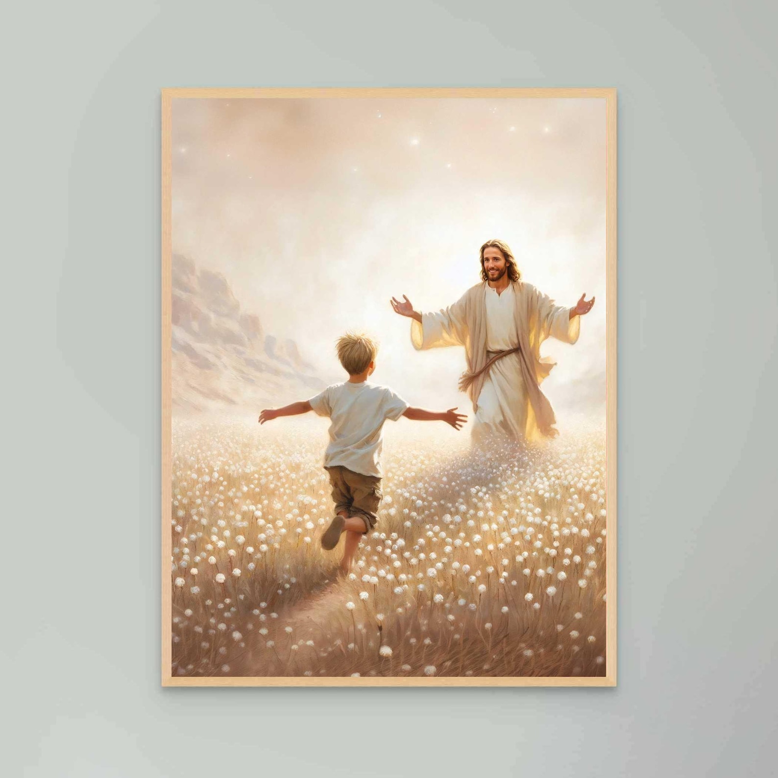 He Will Embrace You, Instant Download, Jesus and Boy, Christian Poster ...