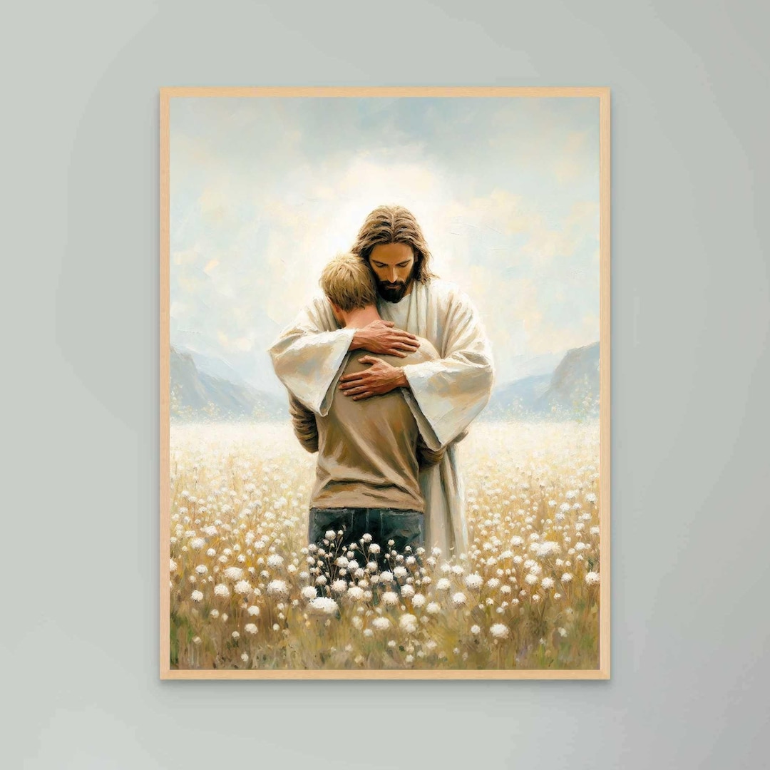 His Faith, Printable Art, Christian Poster, Jesus Download, Jesus With ...