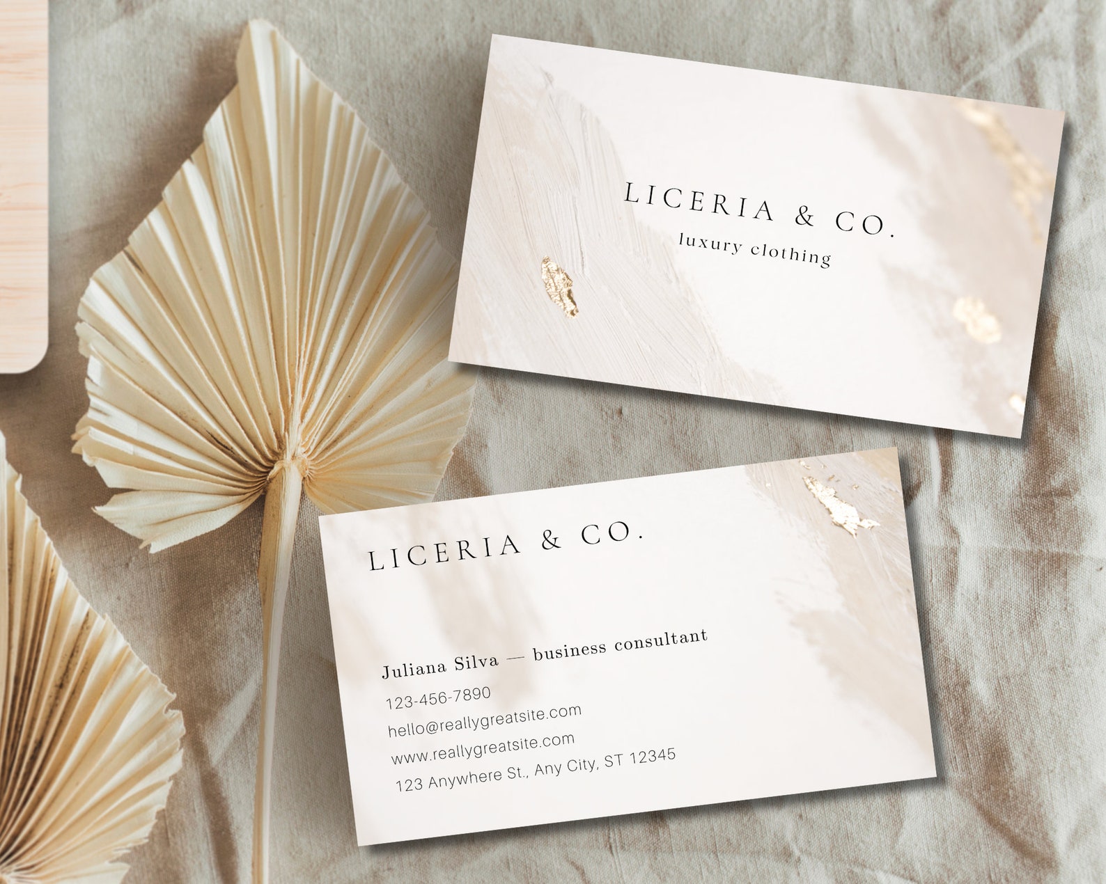 Minimalist Business Card Template | Editable Coordinate Map | Instant ...