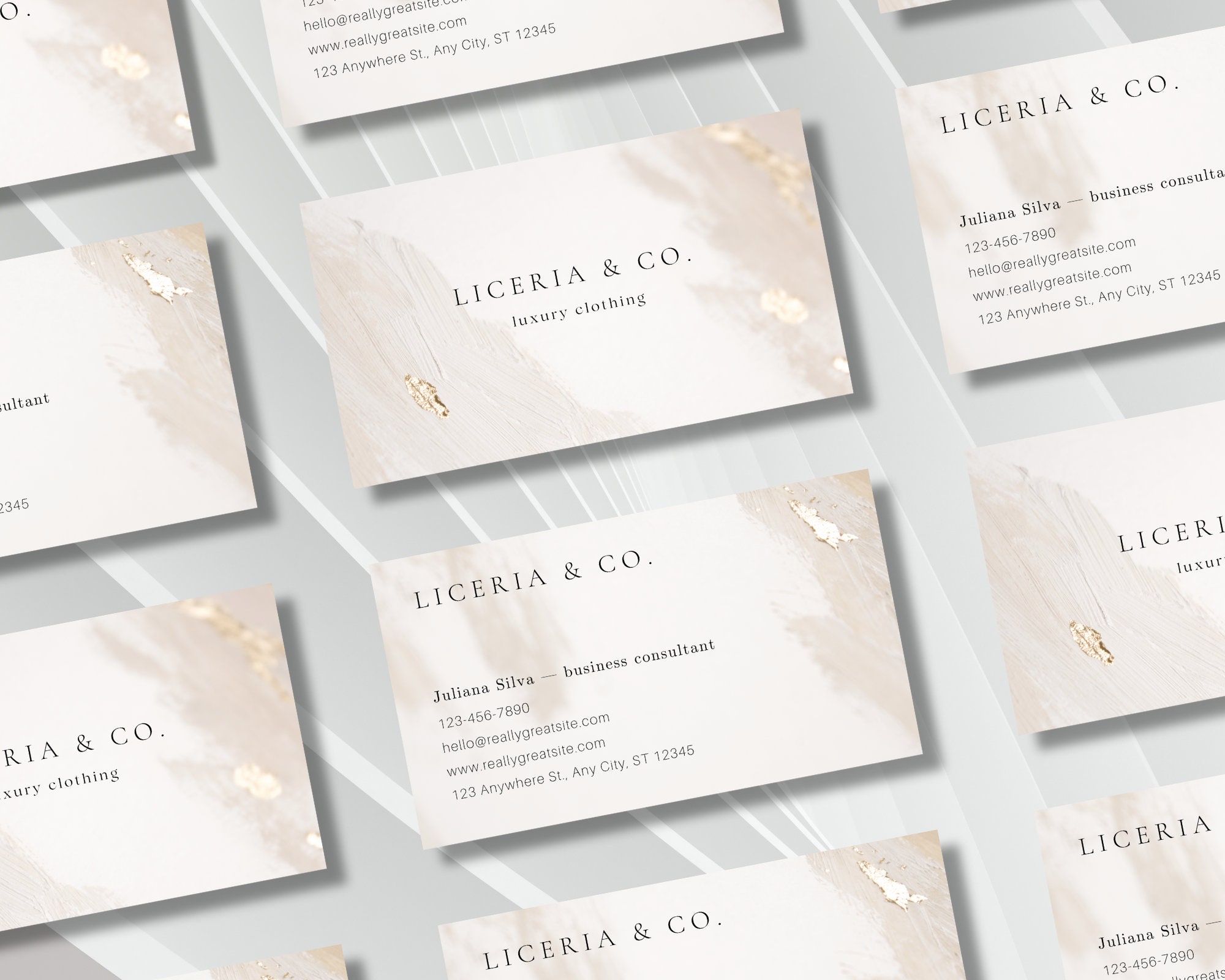 Minimalist Business Card Template | Editable Coordinate Map | Instant ...