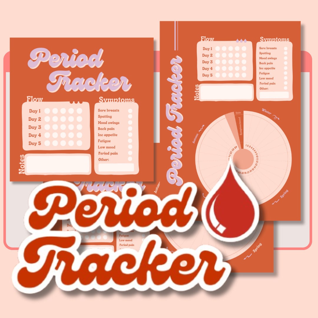 Period Cycle Tracker/calendar Journal Your Menstrual Symptoms and Flow ...