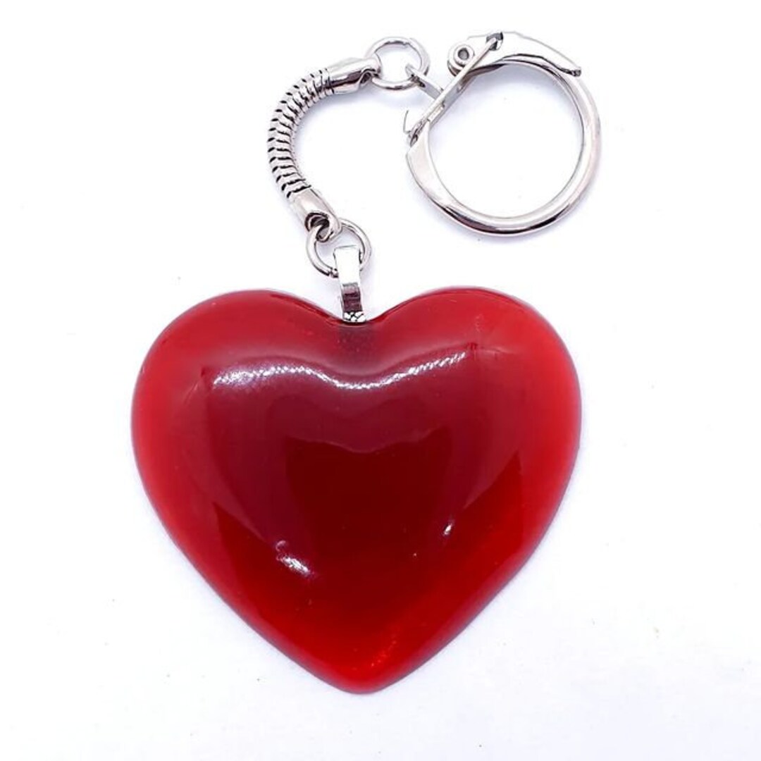 Blood Red Heart Keyring - Etsy