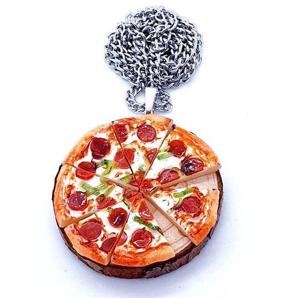 Pizza Necklace - Etsy