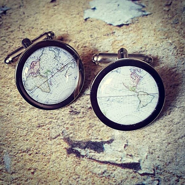 Chrome World Map Globe - Etsy