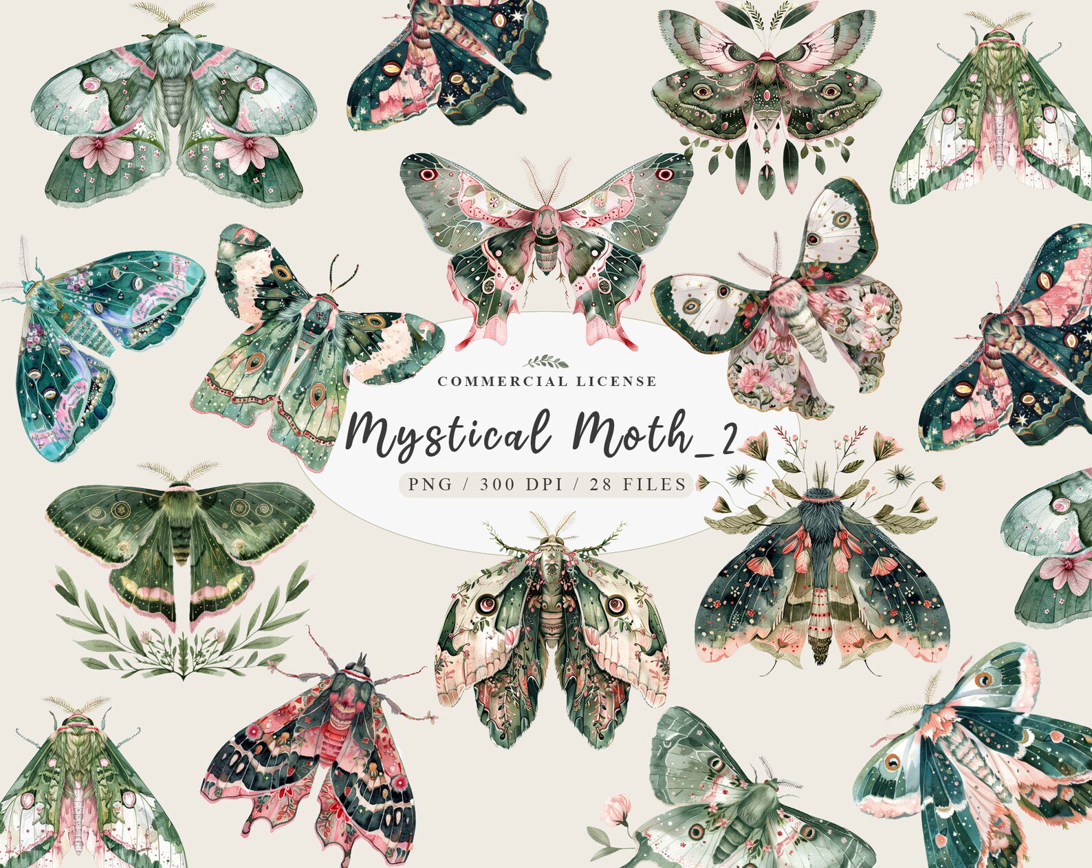 Magic Moth Clipart, Celestial Moth Png, Magical Moth Witchy Clipart ...