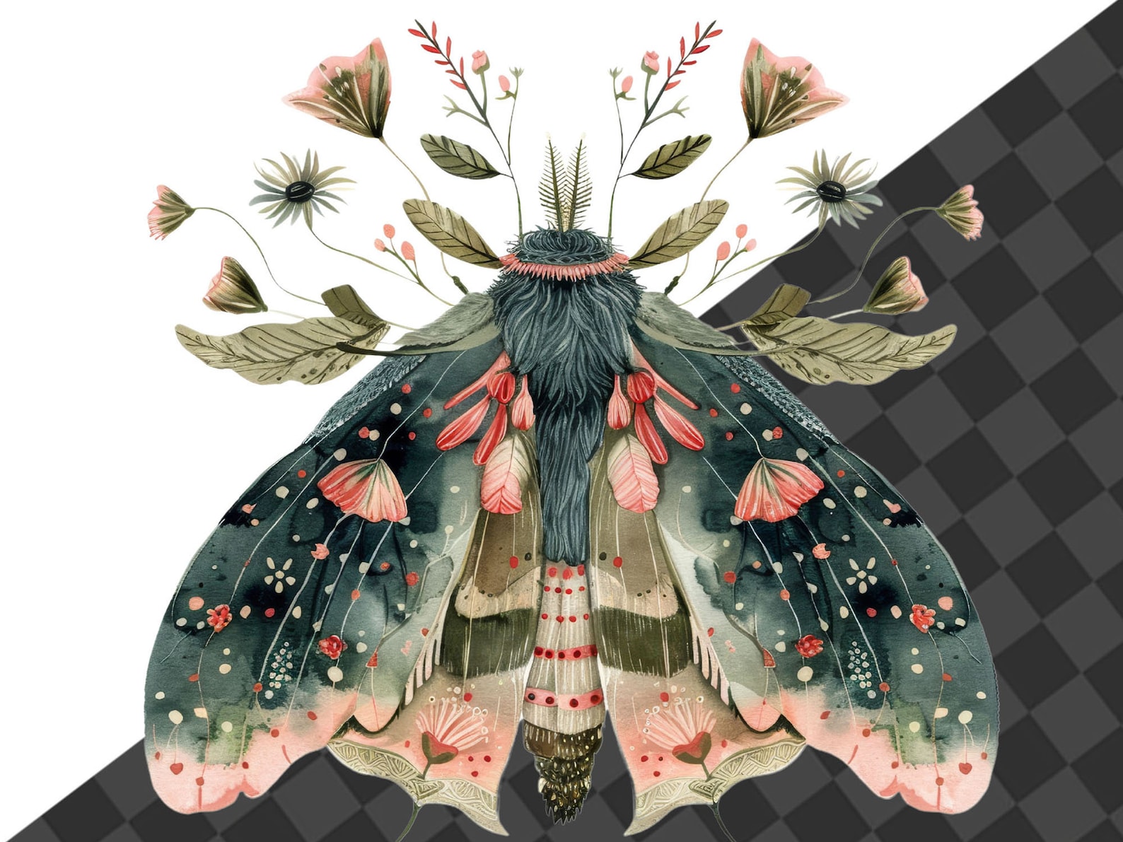 Magic Moth Clipart, Celestial Moth Png, Magical Moth Witchy Clipart ...