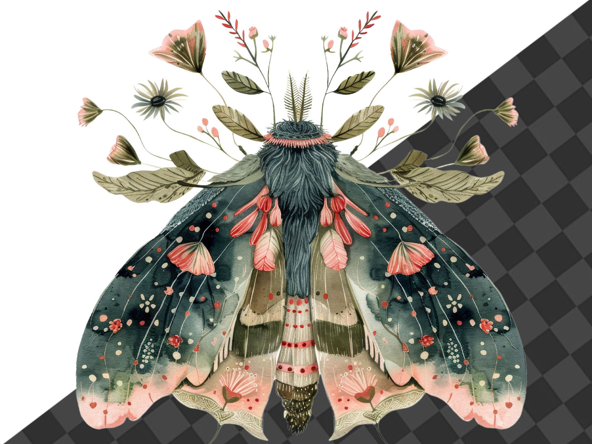 Magic Moth Clipart, Celestial Moth Png, Magical Moth Witchy Clipart ...