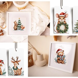 Sweet Christmas Woodland Animals Enchanted Forest Clipart Bundle ...