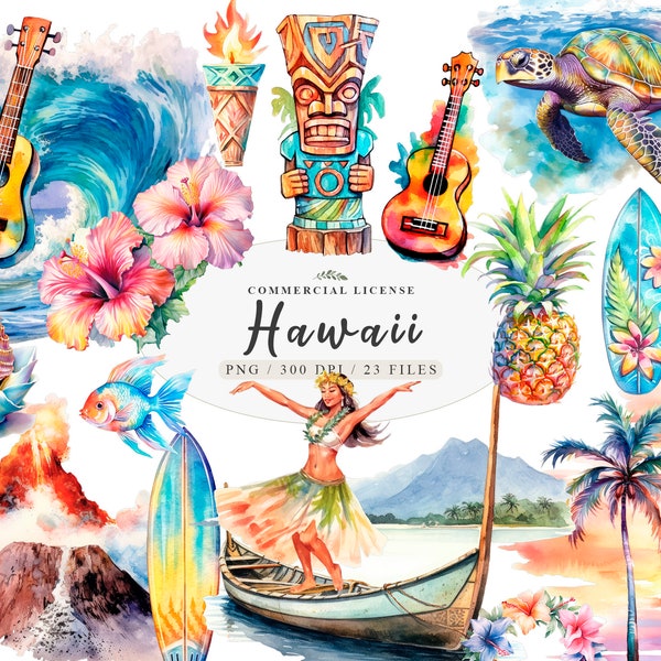 Luau Clipart - Etsy