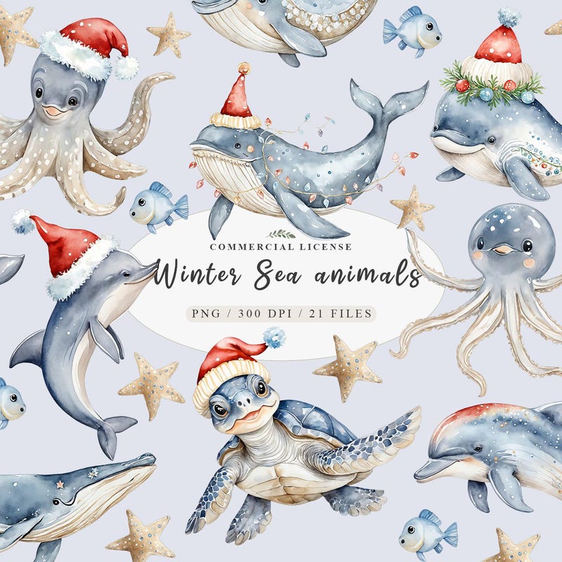 Ocean Clipart - Etsy UK
