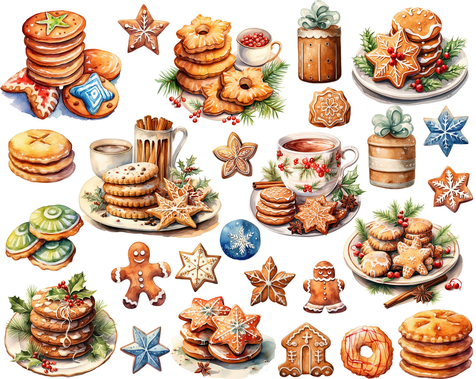 Sugar Cookie Clipart,sweets Png, Candy Png, Cookie Clipart,watercolor ...