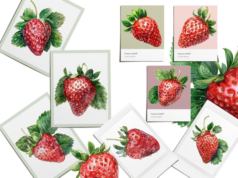 Watercolor Berry Graphics With Sweet Fruit Designs Bundle, Watercolor ...
