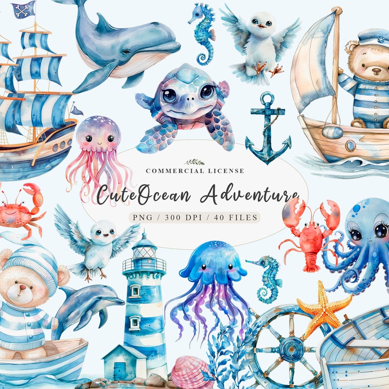 Nautical Clipart - Etsy