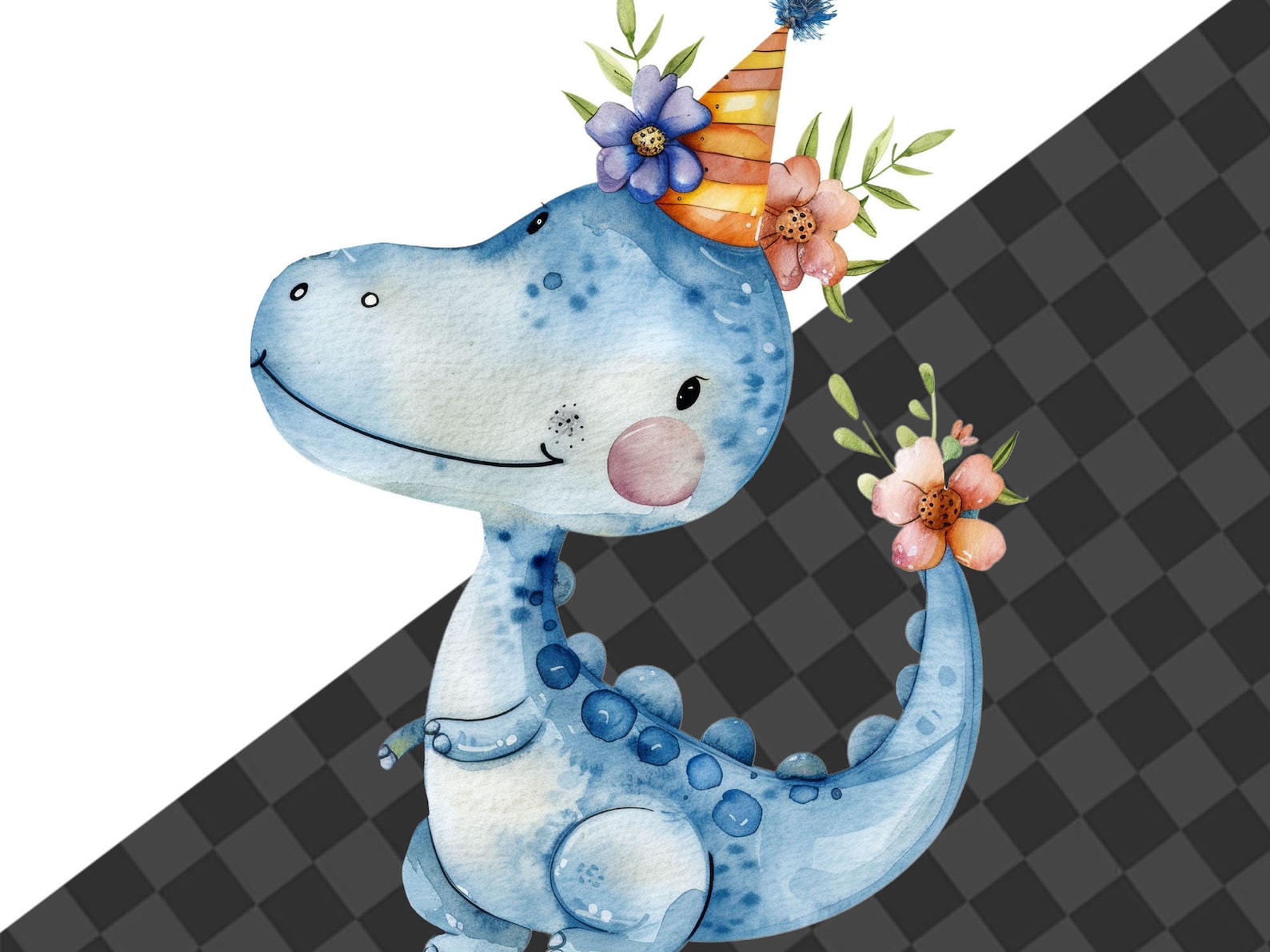 Baby Dinosaur Png, Baby Boy Dinosaur Clipart, Blue Dinosaur Birthday ...
