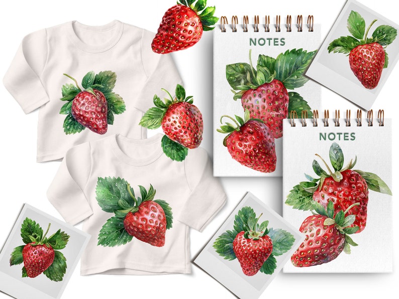 Watercolor Berry Graphics With Sweet Fruit Designs Bundle, Watercolor ...
