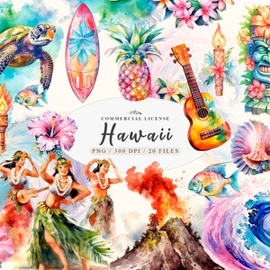 Luau Png, Hawaii Stickers, Summer Clipart, Hawaii Clipart, Beach Clip ...