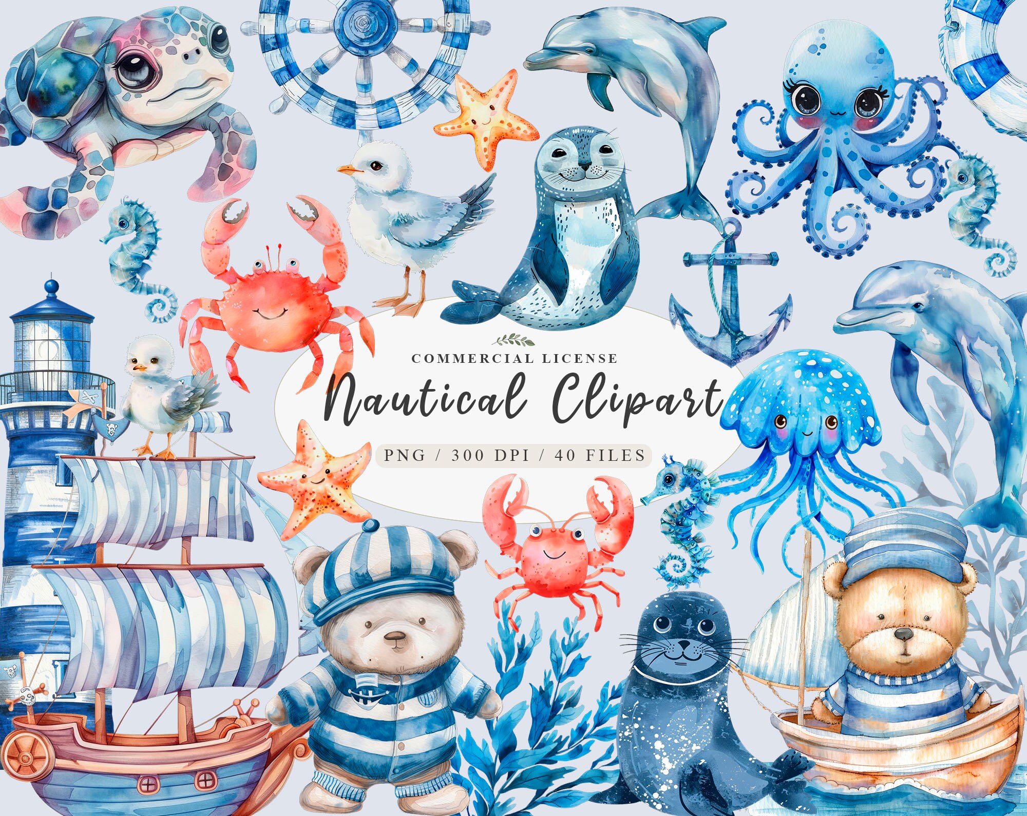 Sailor Clipart, Nautical Clipart, Boat Clipart, Teddy Bear Sailor ...