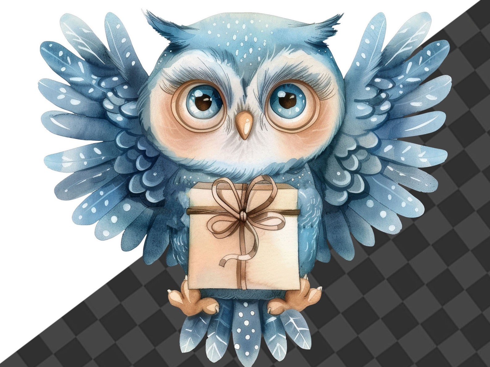 Baby Owl Clipart, Birthday Owl Party Png, Cute Birthday Owl, Cute Owl ...