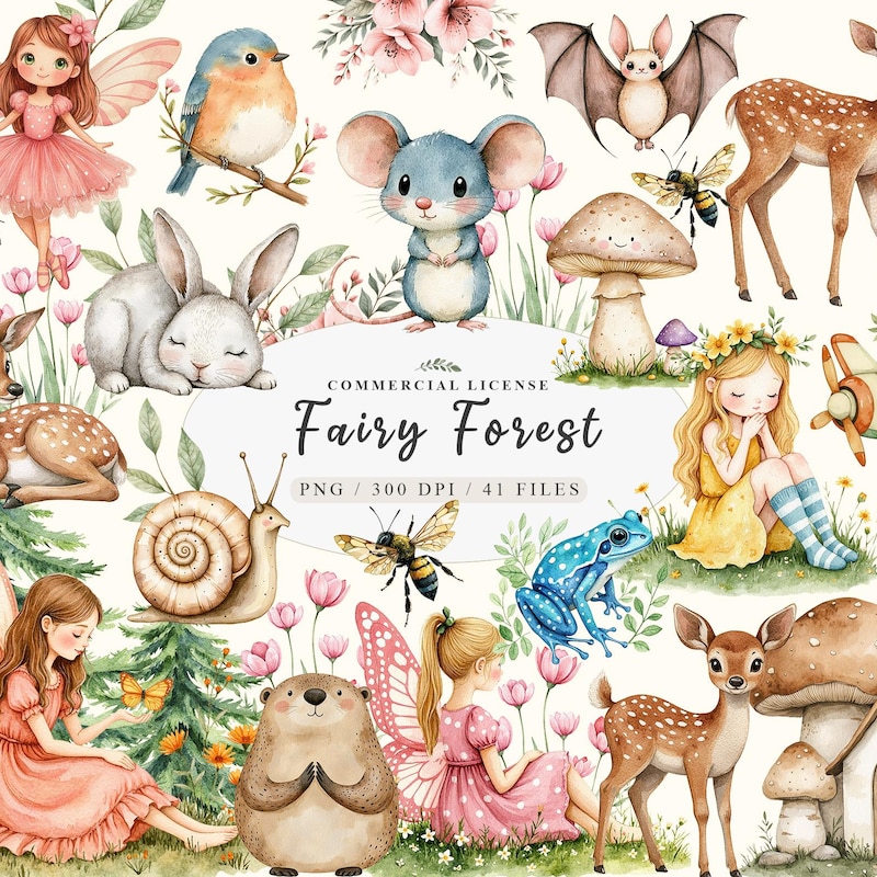 Forest Friends Art - Etsy