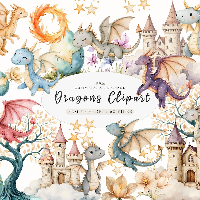 Kid Dragon for Drawing - Etsy