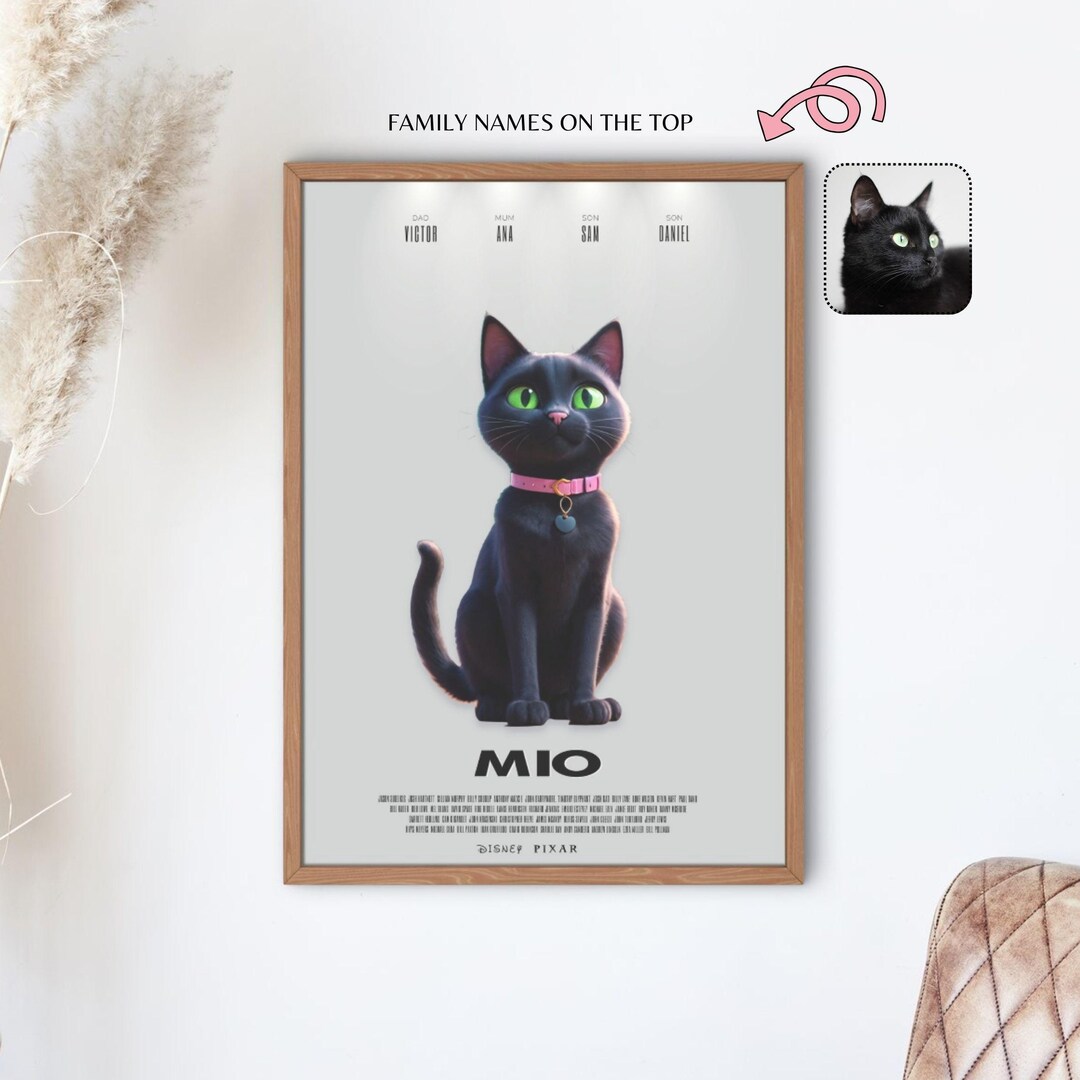 3D Pixar Pet Styled Portrait | Custom Cartoon Pet Portrait Gift ...