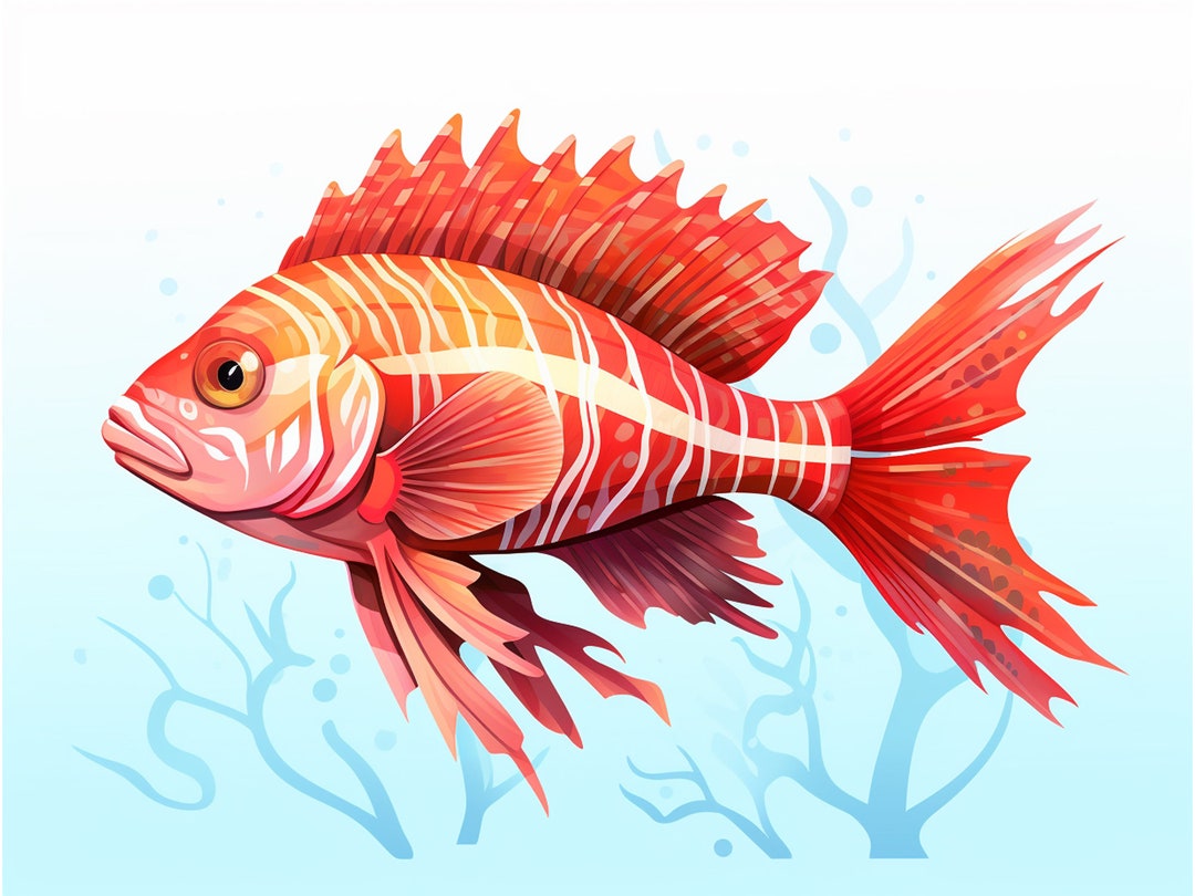 Cartoon-style Carp Fish Clip Art PNG for Playful Artworks - Etsy