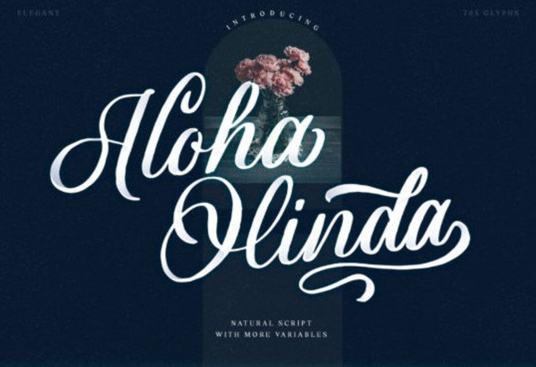 Aloha Olinda Font, Handwritten Stylish Fonts, Cursive Calligraphy Fonts ...
