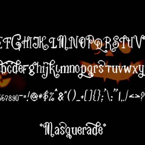 Masquerade Font, Script Beautiful Font, Vintage Cheap Font, Retro ...