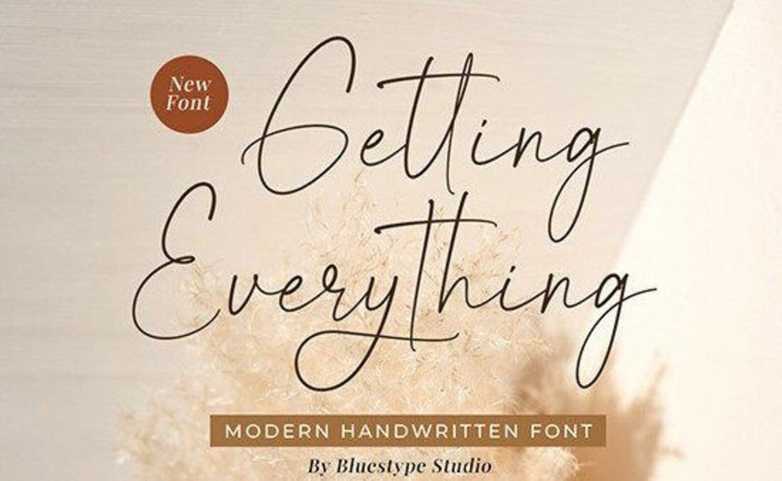 Getting Everything Font, Display Font, Vintage Cricut Font, Font Bundle ...