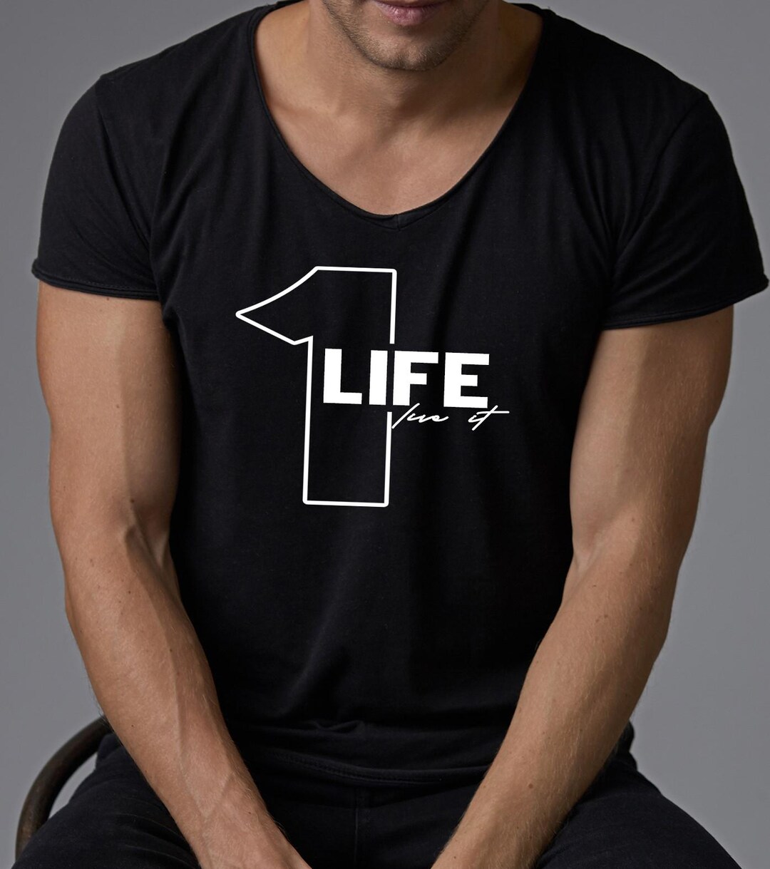One Life Live It SVG PNG: Positive Quote, Inspirational Art (digital ...
