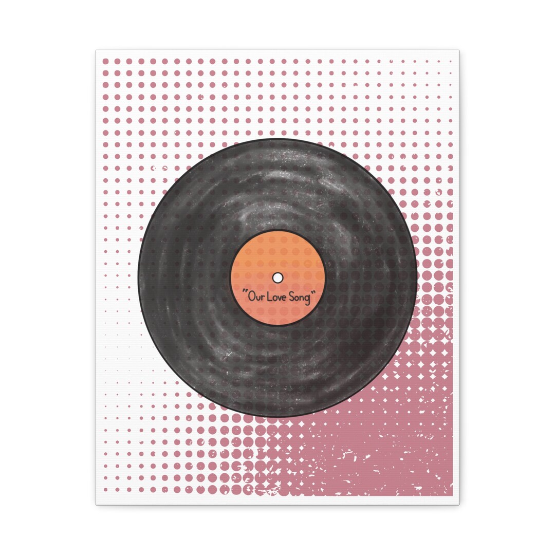 Vintage Vinyl Record Art Canvas Retro Wall Decor - Etsy