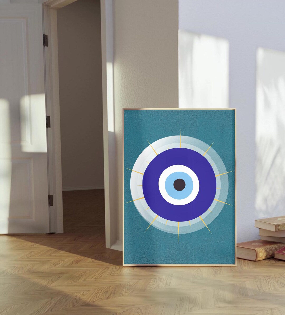 Evil Eye Wall Art Protection Symbol Wall Decor Boho Home Wall Art ...