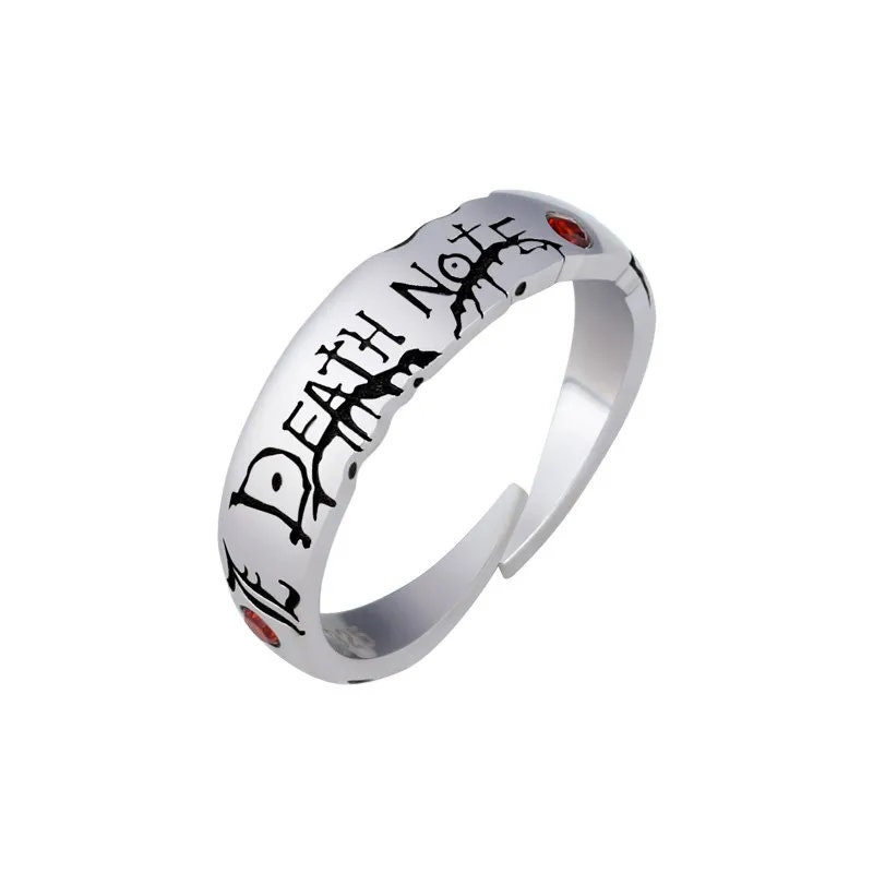 Death Note Light Yagami Ryuk L Ring Anime Metal Adjustable Size Unisex ...