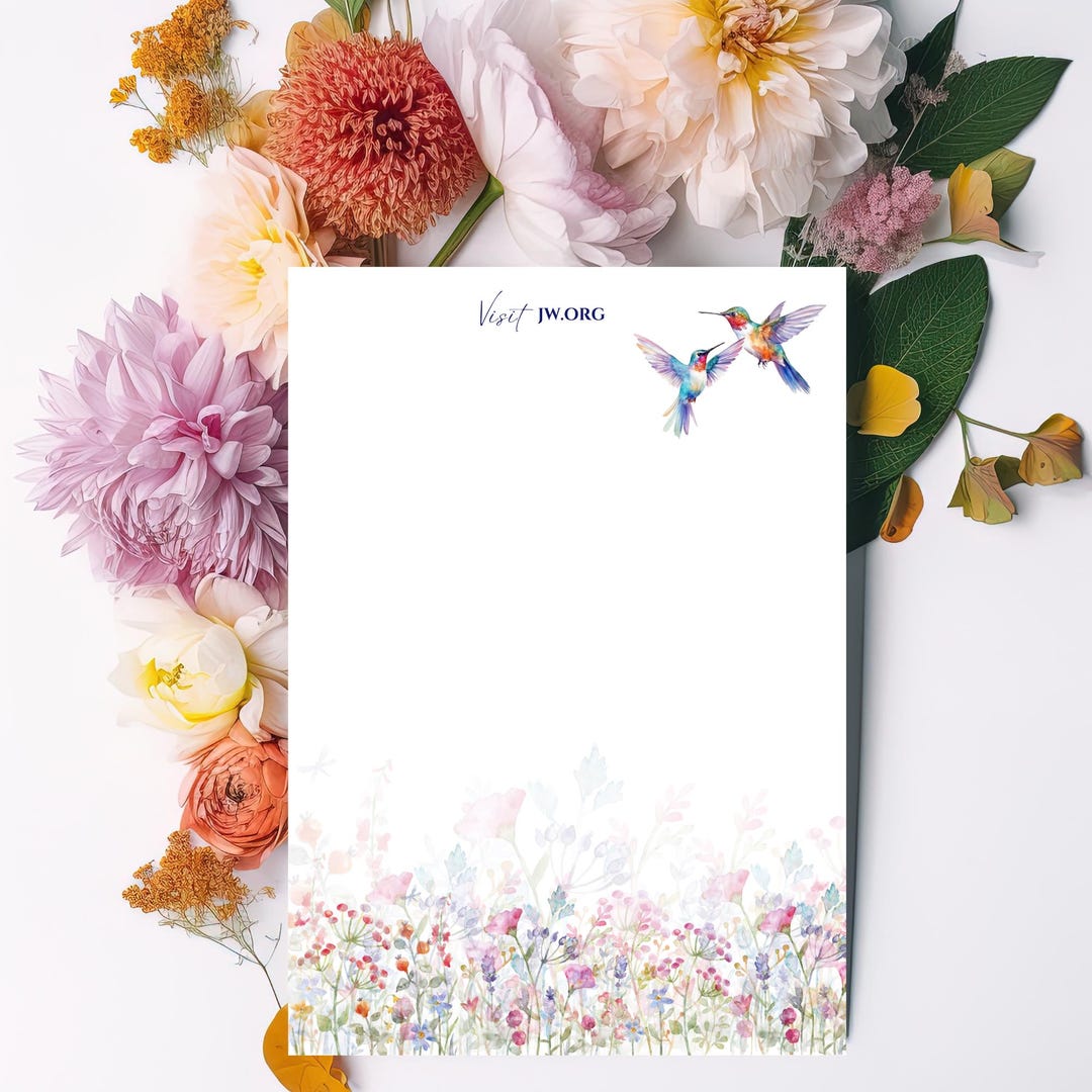 JW Letter Writing Paper | Visit Jw.org Printable Stationery | Letter ...