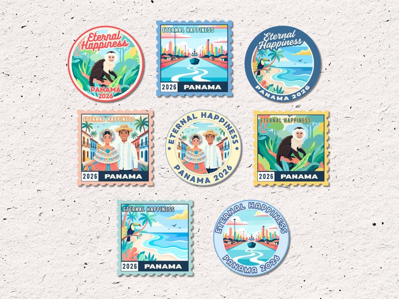 Panama 2026 JW Eternal Happiness International Convention Stickers ...