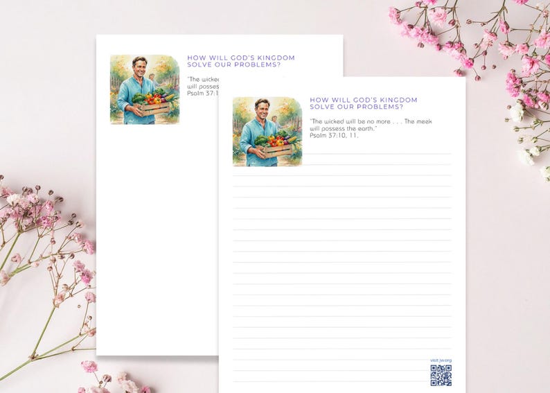 JW Tracts Letter Writing Paper Set 9 Designs Printable Stationery ...
