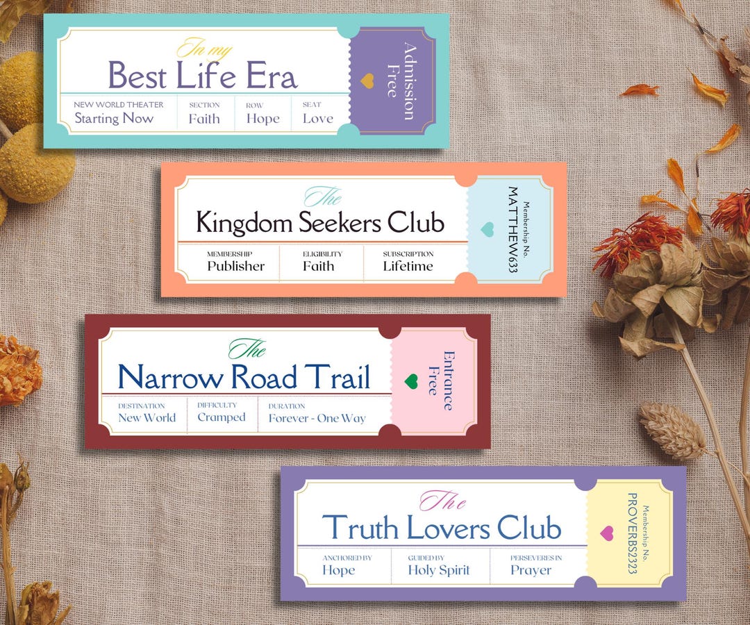JW Gift Printable Bible-themed Bookmarks Kingdom Seekers Best Life Era ...