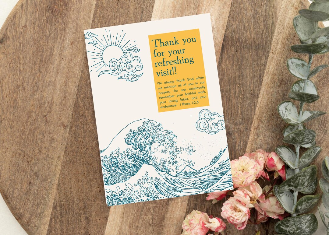 JW Circuit Overseer Greeting Card. Thank You for Your Refreshing Visit ...
